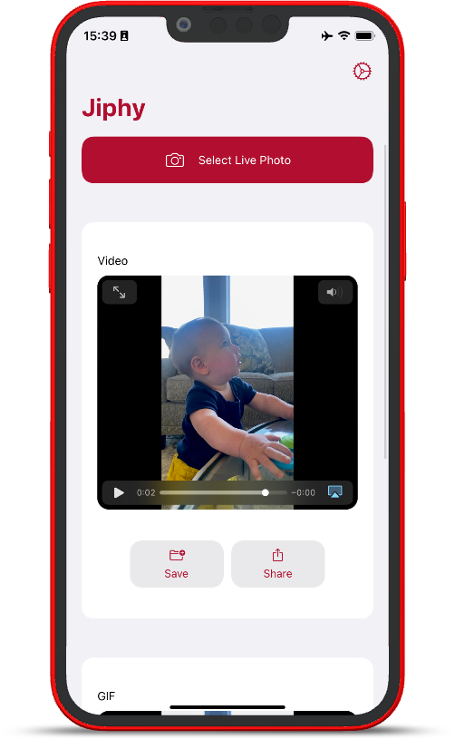 Jiphy- Live Photos to GIF converter